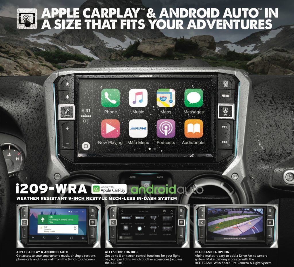 👉Alpine i209-WRA 9" In Dash Restyle System for 11-18 Jeep Wrangler JK ...